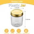 Clear Plastic Food Storage Jars Gold 16 Pack 8 Ounce Kitchen ...