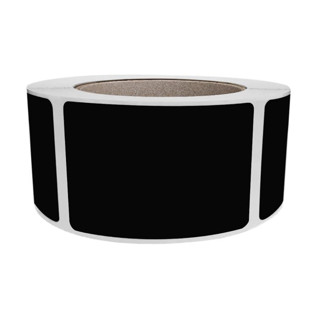 Royal Green Rectangular Stickers Labels 3x2 inch (76mm x 51mm) Black ...