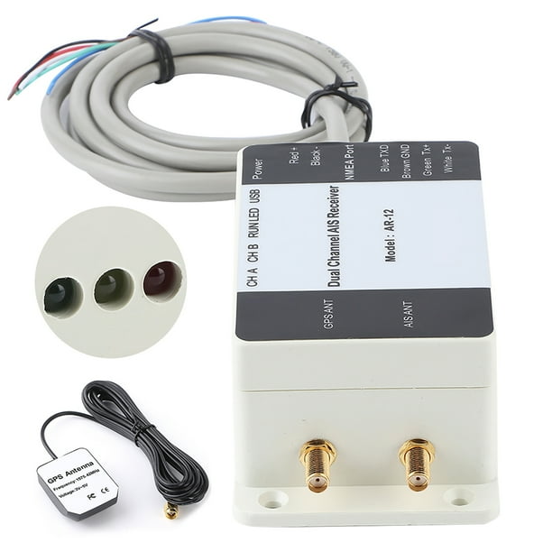 AISGPS Receiver,AR‑12 Dual Channel AIS AIS Receiver USB A AIS Receiver ...