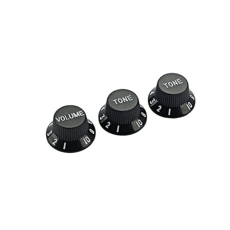 Goriertaly 3 Pieces Guitar Knobs Small Spare Parts Control Caps Part ...