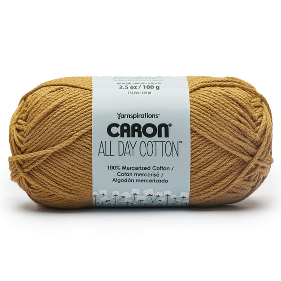 Caron All Day Cotton Yarn-Golden - Walmart.com