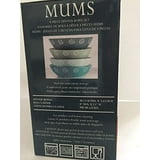 Baum Mums 4-Piece Dinner Bowl Set, Dinnerware and Dishware Bowls ...