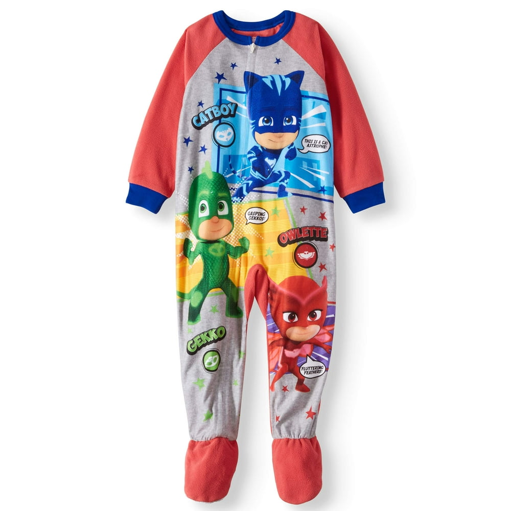 PJ Masks - PJ Masks Toddler Boys' Microfleece Footed Blanket Sleeper ...