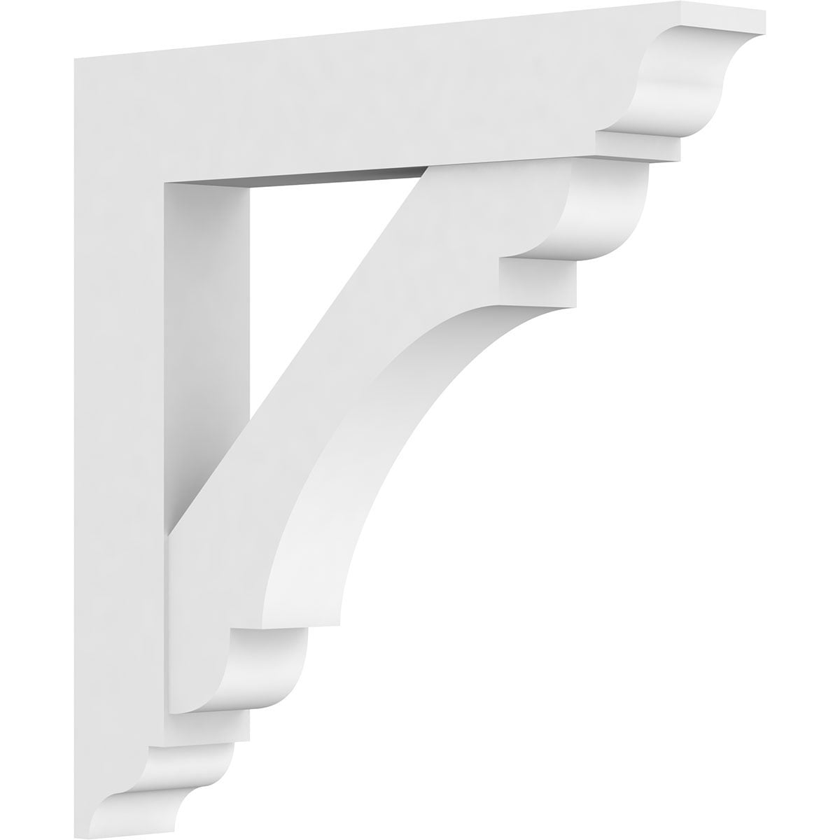 5"W x 36"D x 36"H Standard Olympic Architectural Grade PVC Bracket with ...
