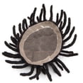 Men's African Curly Hair Wigs - 3-7 Inch Fine Black Curly Hair for ...