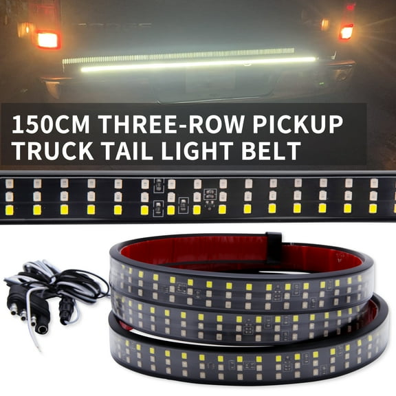 Tailgate Light Bar 60 Inch Triple Row Tail Light bar for Pickup Trailer ...