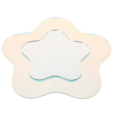 CEREM Magnetic Locker Mirror, White 5" x 7" - Real Glass Make-up Mirror ...