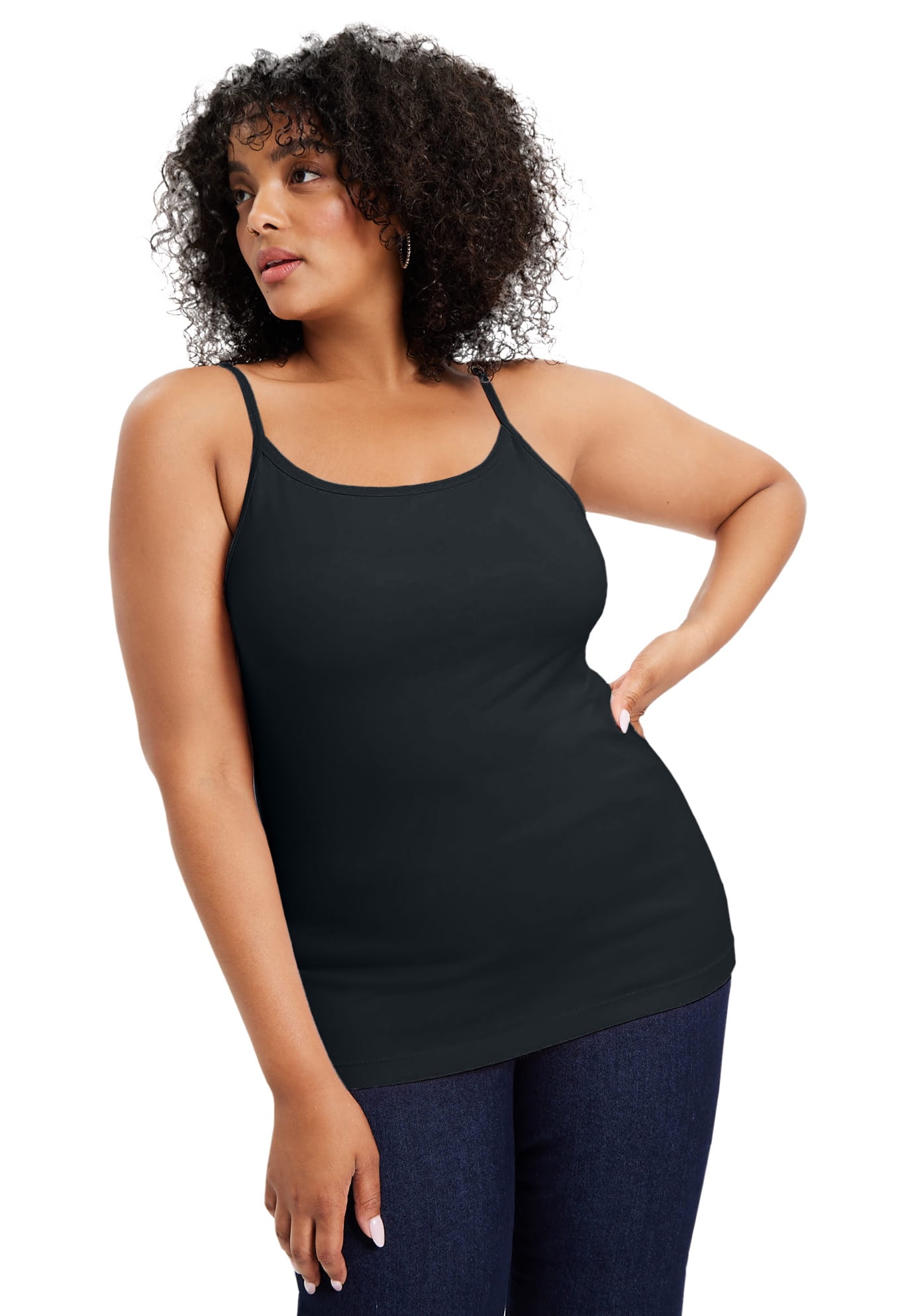 June + Vie Women's Plus Size One+Only Bra Cami - Walmart.com