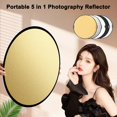 5-in-1 Portable Reflector Collapsible Round Camera Light Grips Handle ...