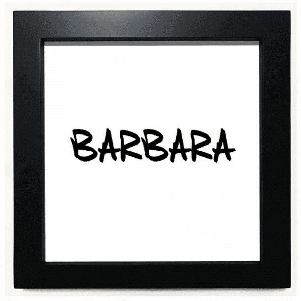 Special Letra Ingles Nombre Barbara Mesa de pared con marco cuadrado ...