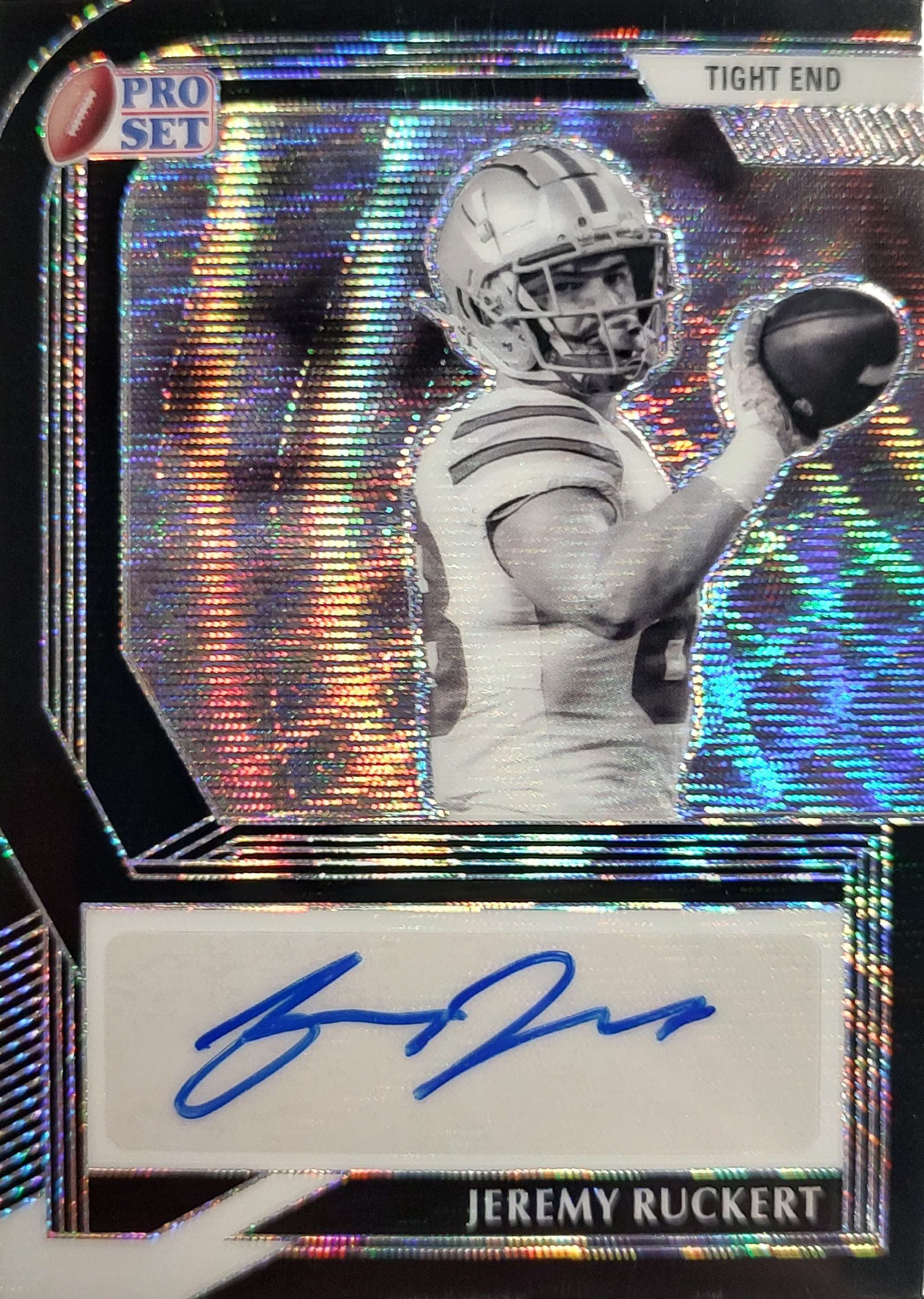 NFL 2022 Leaf Pro Set Metal Jeremy Ruckert 7/15 Autographed Trading ...