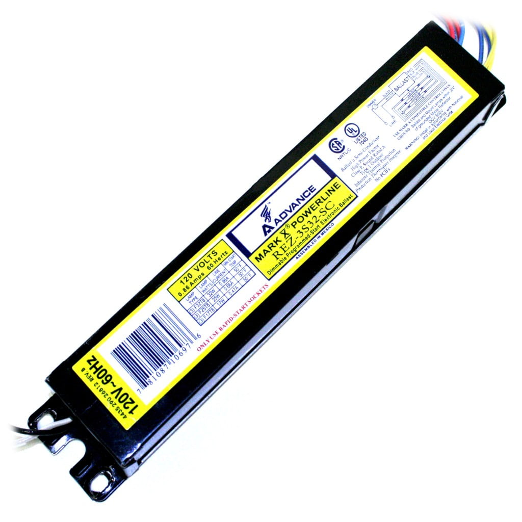 Advance 12332 - REZ-3S32-SC T8 Fluorescent Ballast - Walmart.com