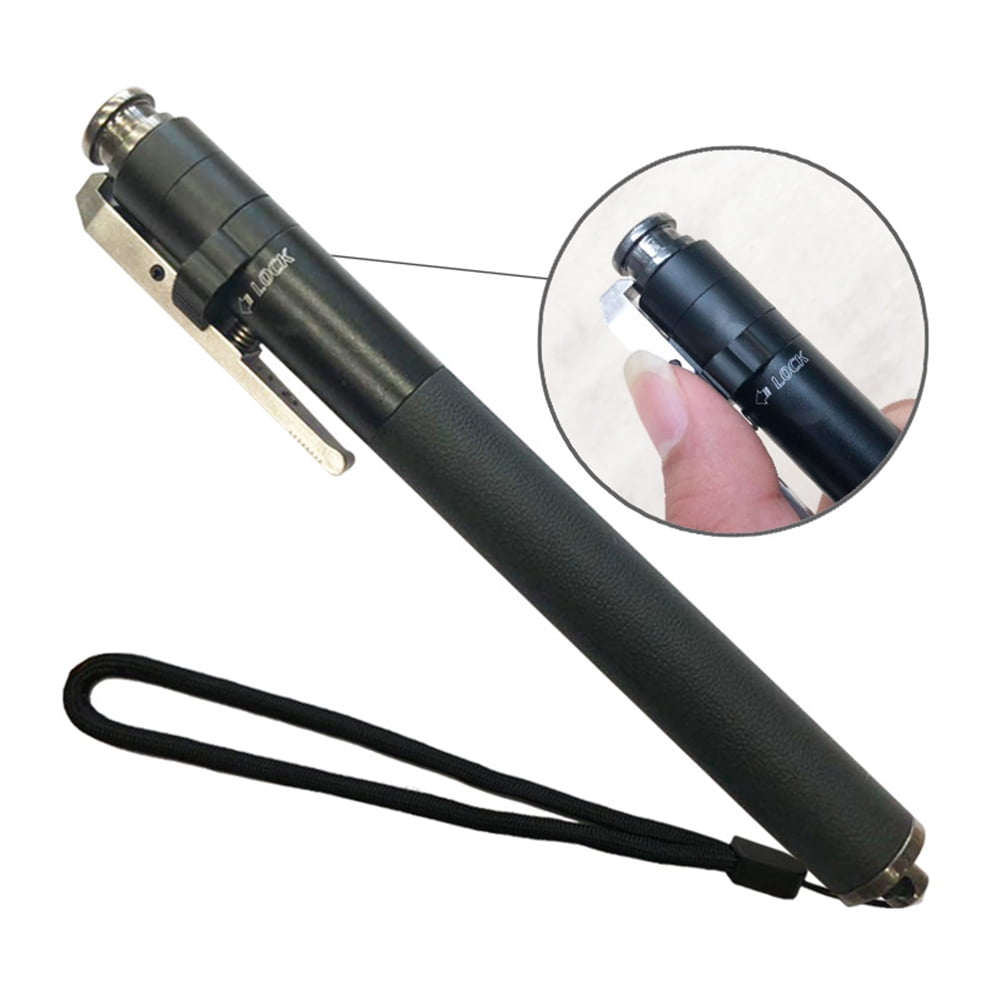 Mini Portable Telescopic Stick Automatic Spring Pen Three-section Swing ...