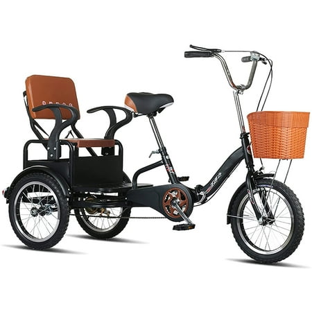 YYOBK Adult Recumbent Bikes, Foldable Tricycle for Elderly,Complete ...