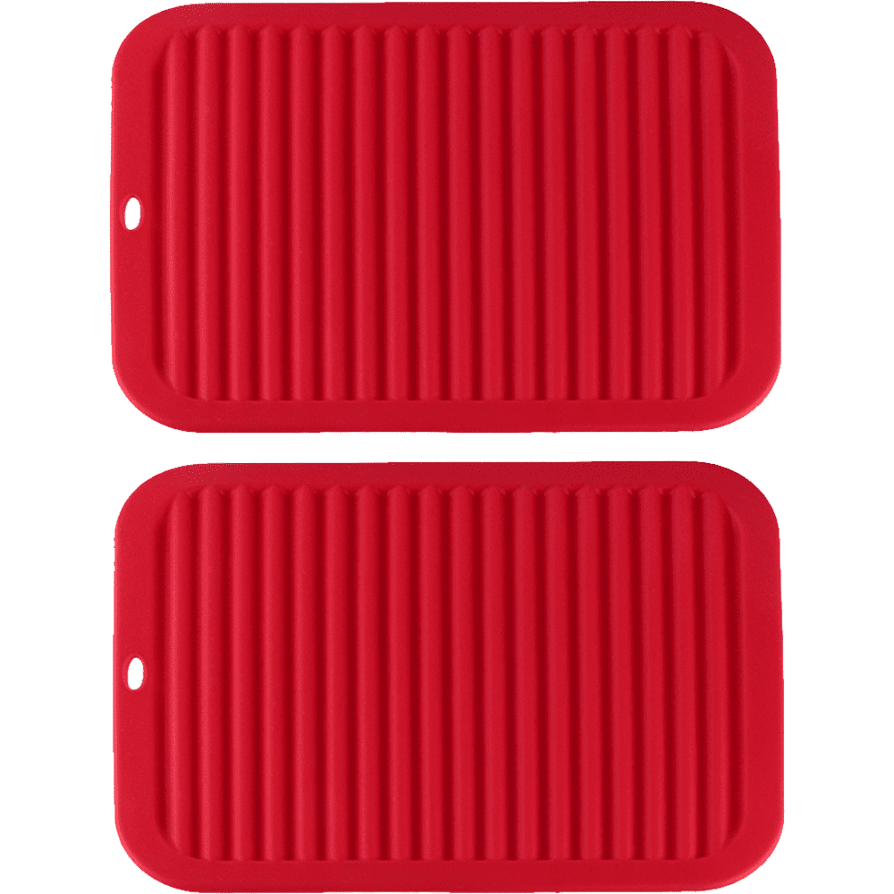 Silicone Multi-Purpose Drying Trivet Mat, Pot Holder, Waterproof,Non ...