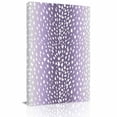 Art Purple Canvas Wall Art for Living Room, Vintage White Polka Dots ...