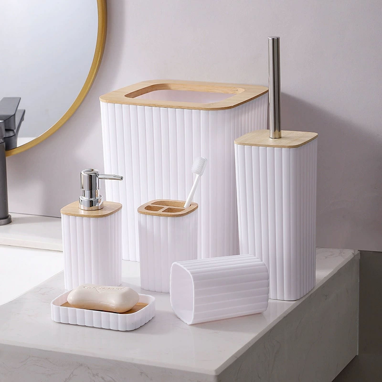 Click here for Zhuge Bathroom Accessories Set - Bathroom Set  6pc... prices