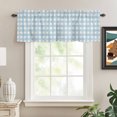 Blue Farmhouse Check Valances for Windows Farmhouse Kitchen Curtains ...
