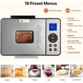 Bread Maker, Dough Machine(19-in-1 2LB), Nonstick Ceramic Pan Automatic ...