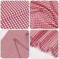 2M Cotton Tartan Pattern Fabric Clothing Accessories Rectangle Red ...