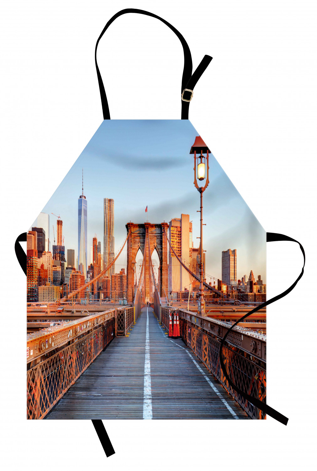City Apron New York Skyline Closeup Brooklyn Bridge in Manhattan over ...