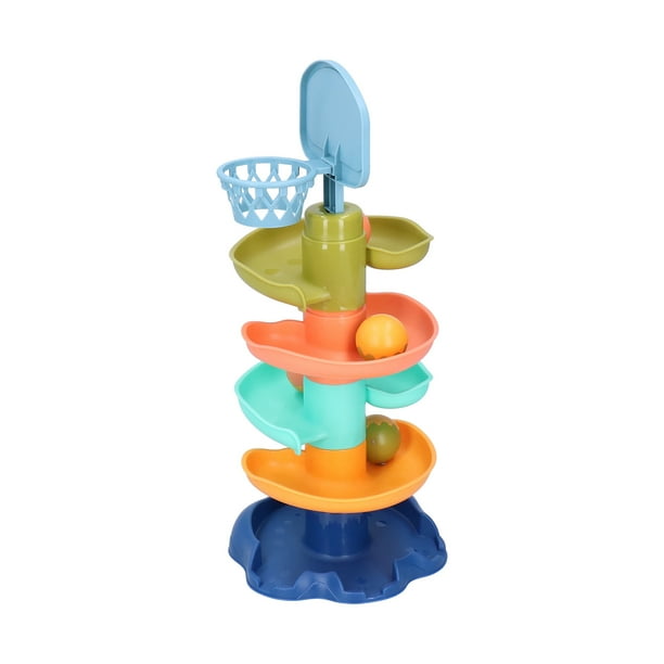 Ball Tower Toy, Desktop Basketball Sliding Ball Tower Toy Roll Swirling ...
