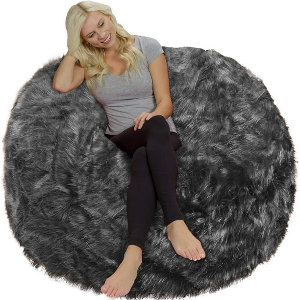 Luxury Chill Sack Bean Bag Chair Giant 5 Memory Foam Furniture Bean