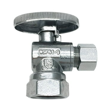 Quarter-Turn, Straight Loose Key Valve, Boxed, 1/2 FIP x 3/8" OD Comp ...