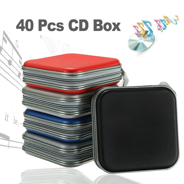 Portable 40 Disc Double-side CD DVD Holder Storage Case Organizer ...