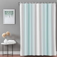 Bathroom Shower Curtain Abstract Gradient Geometric Line Waterproof ...