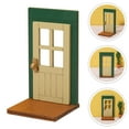 Mini Home Door Tiny Door Furniture Mini Door Miniature Decorative Tiny ...