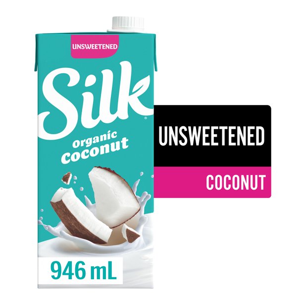 Silk Organic Coconut Milk alternative, Unsweetened, Dairy Free, Shelf ...