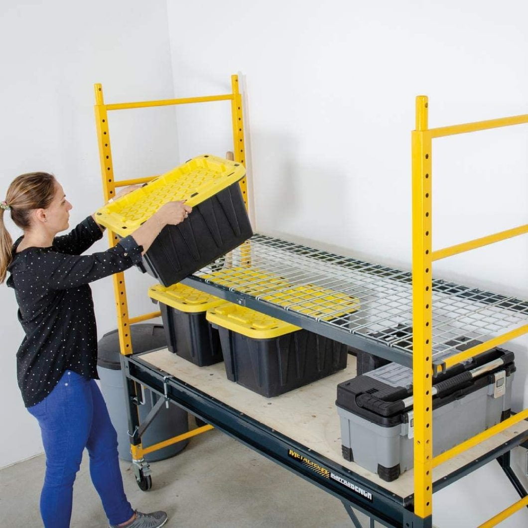 Buy MetalTech Scaffold Bench Storage Shelf 2 Wall Anchors Lock Pins ...