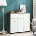 Costway Buffet Sideboard Cabinet Console Table Storage Unit Entryway ...