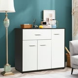 Costway Buffet Sideboard Cabinet Console Table Storage Unit Entryway ...
