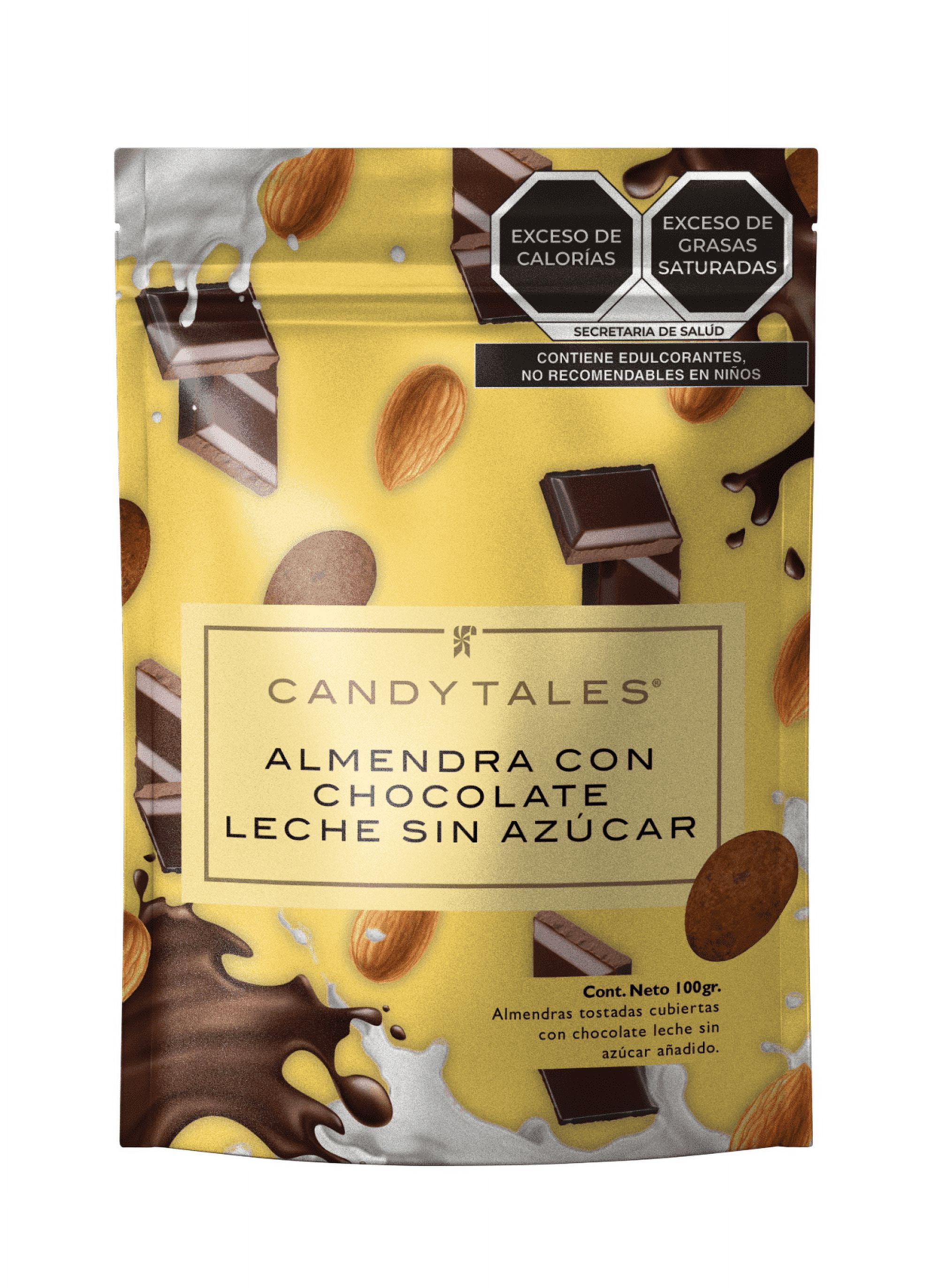 Candy Tales Almendra con chocolate leche sin azúcar 100 gr c/u- 3 pz ...