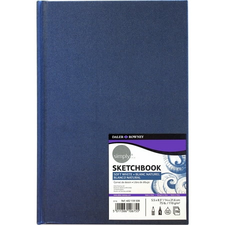 Simply Hardbound Sketchbook, 5.5" x 8.5", Blue Cover - Walmart.com