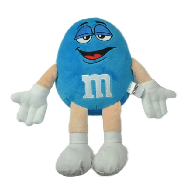 M&M Blue Character 9' Medium Plush Toy Candy Brand Chocolate Round Gift ...