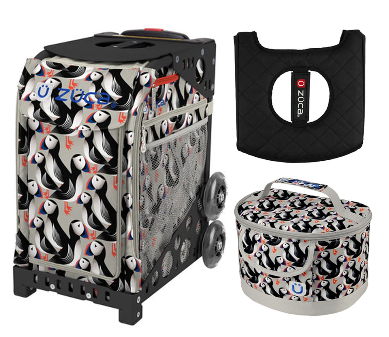 Zuca Sport Bag 18" - Playful Puffins Design, Luggage Suitcase with ...