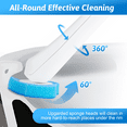 SUGARDAY Disposable Toilet Bowl Brush Cleaner 1 Pack with 40 Toilet ...