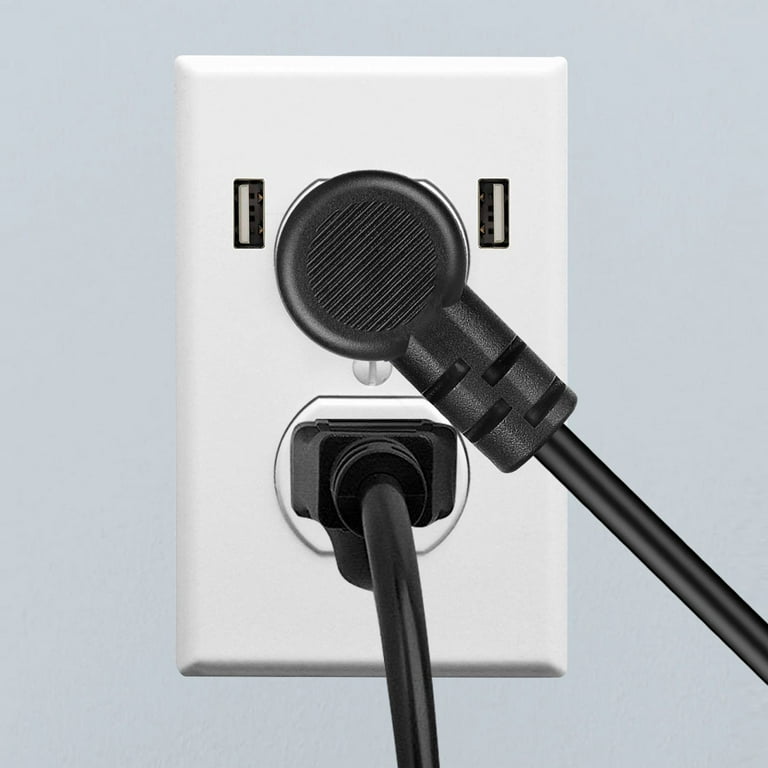 110v 15 Amp Coiled Cord With 3 Prong Plug