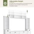 Modern TV Stand Set w/Adjustable Bridge, Entertainment Wall Unit Set ...
