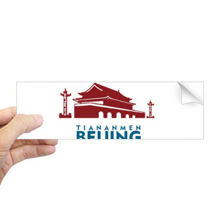Tiananmen Gate Beijing China Rectangle Bumper Sticker Notebook Window ...