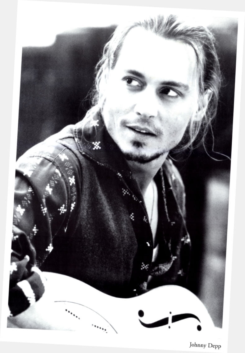 Johnny Depp Poster 24"x36" 24x36 Guitar Multi-Color Square Adults Best ...
