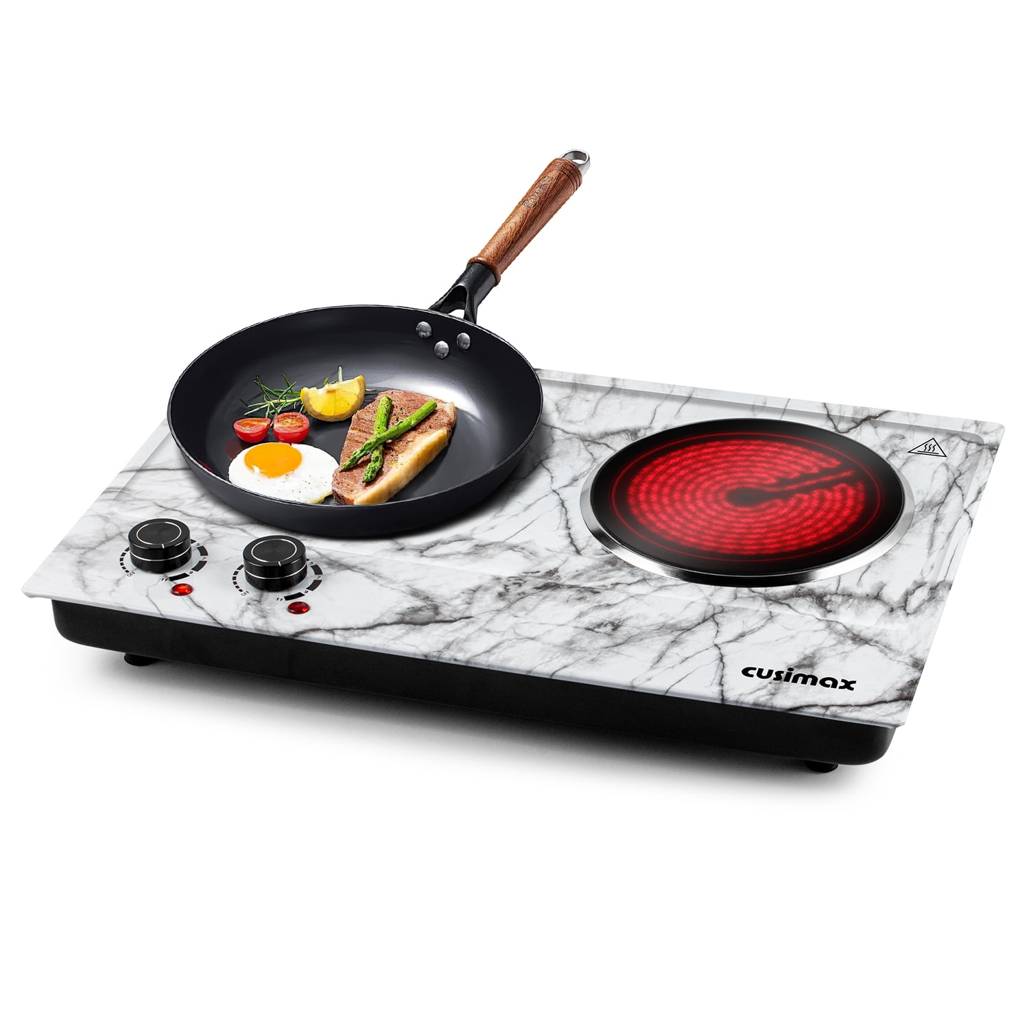 CUSIMAX 1800W Induction Cooktop,Portable Electric Hot Plate,Double ...