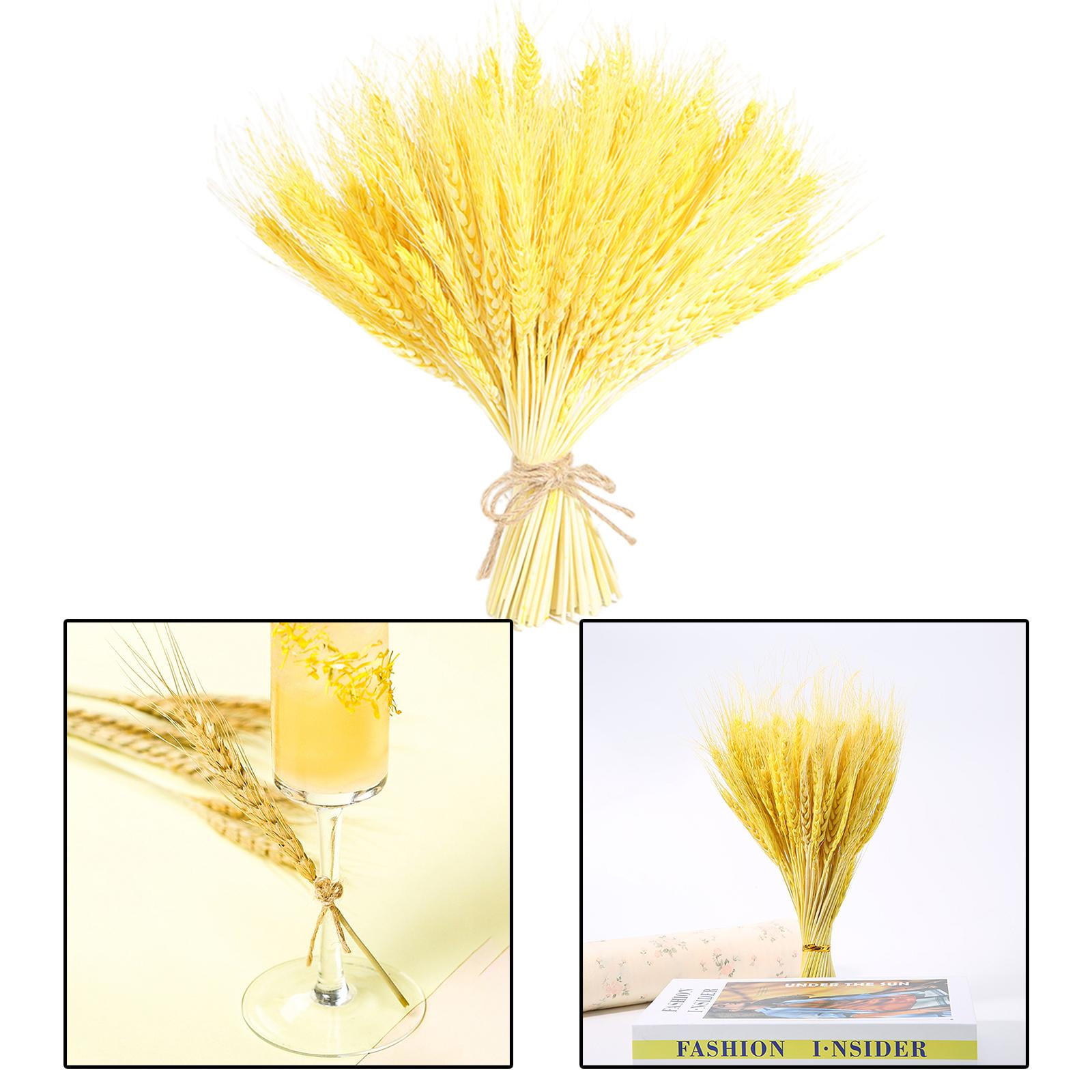 100 Stems Dried Wheat Stalks, Natural Dried Wheat Sheaves Fall Flower ...