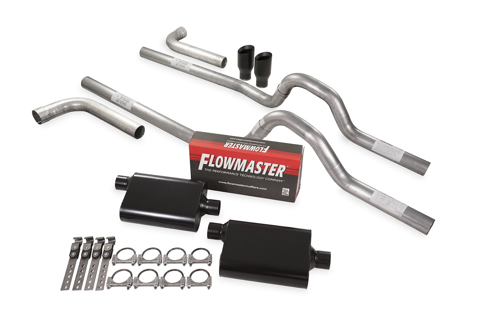 Dual Exhaust Kit 3" Flowmaster Super 44 Side Exit BDW T 81-87 GM C/K 10 ...