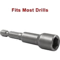 10 Pcs 3/8 Inch Metal Magnetic Hex Nut Driver Extension Socket Drill ...