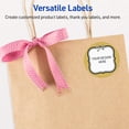 Avery Round Labels, 2", Gold with Black Bow Design, Glossy - Walmart.com