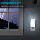 GE 4-in-1 Power Failure LED Night Light, Plug-in, Light Sensing ...